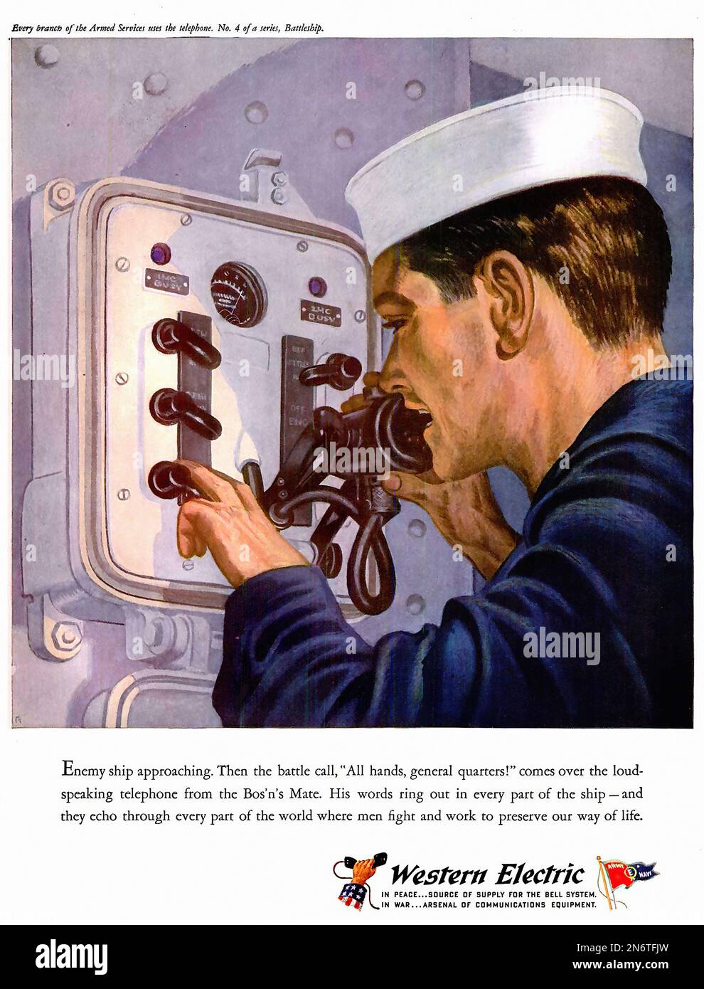 1943 - Western Electric - American (U.S.) advertising during World War ...