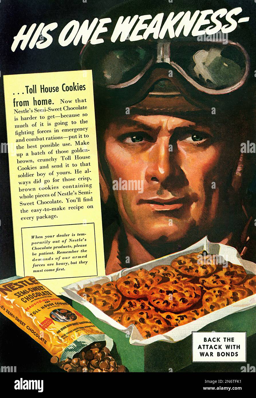 1943 - Nestlé Cookies - American (U.S.) advertising during World War II ...