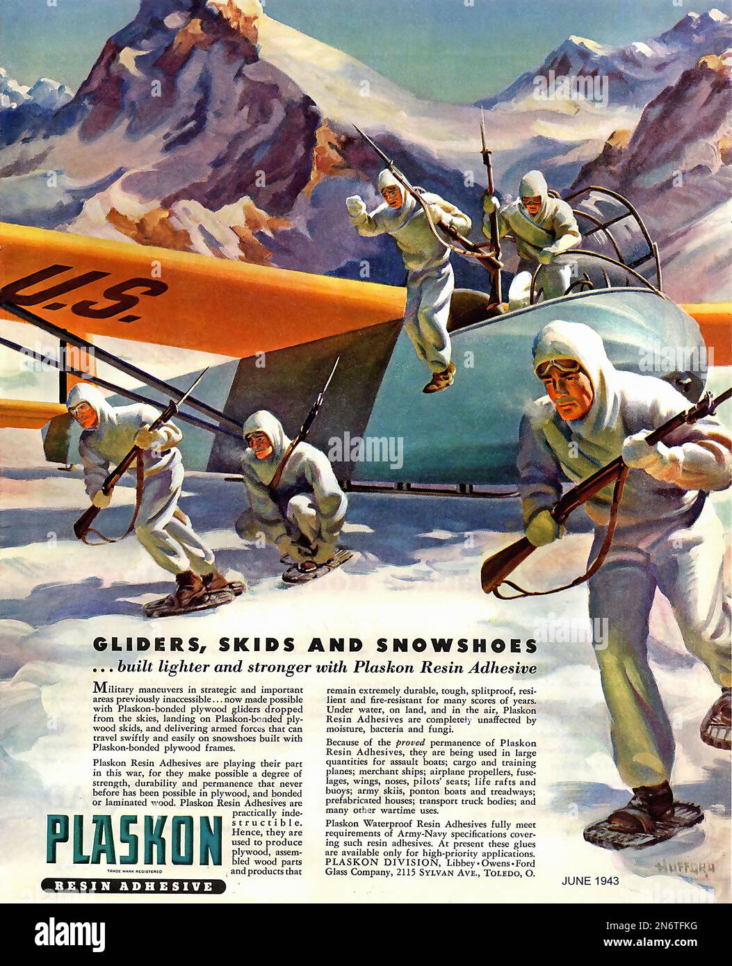 1943 - lighter, stronger! Plaskon- American (U.S.) advertising during ...