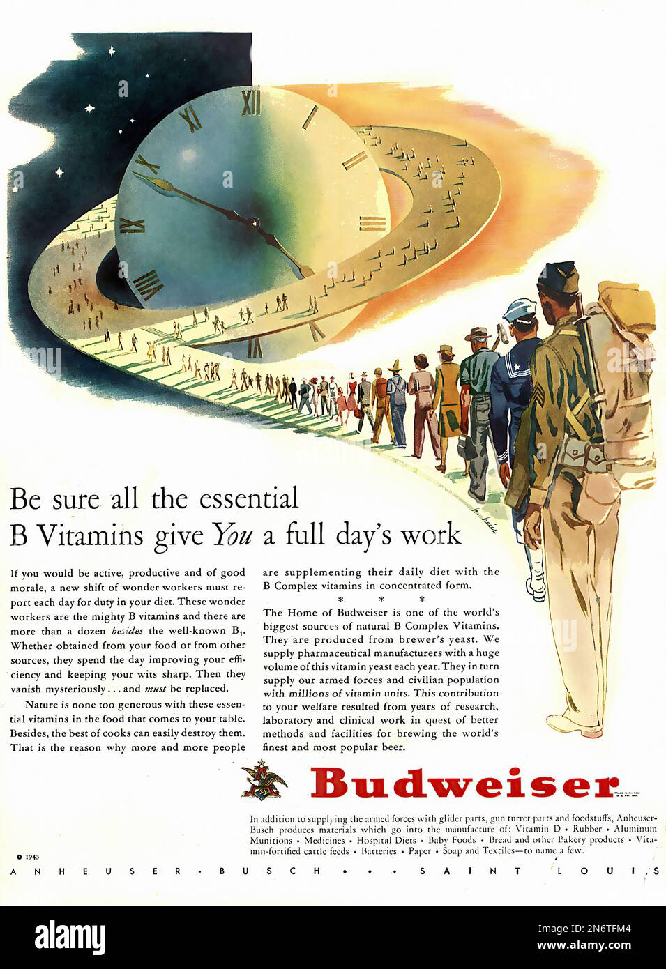Vintage ww2 1943 american propaganda poster hi-res stock photography ...