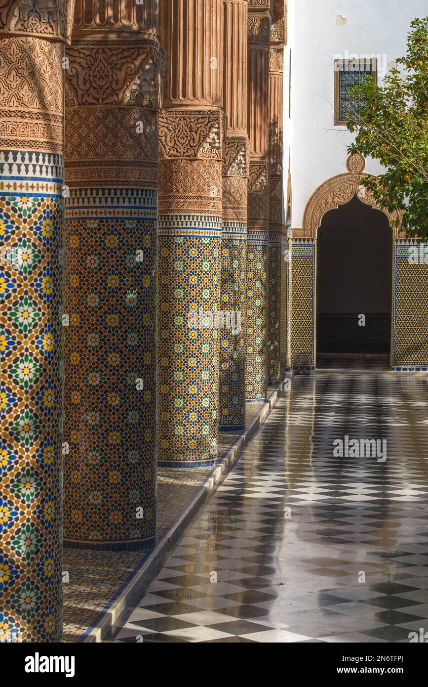 Stunning mosaic tiles from Marrakech, Morocco create a kaleidoscope of ...