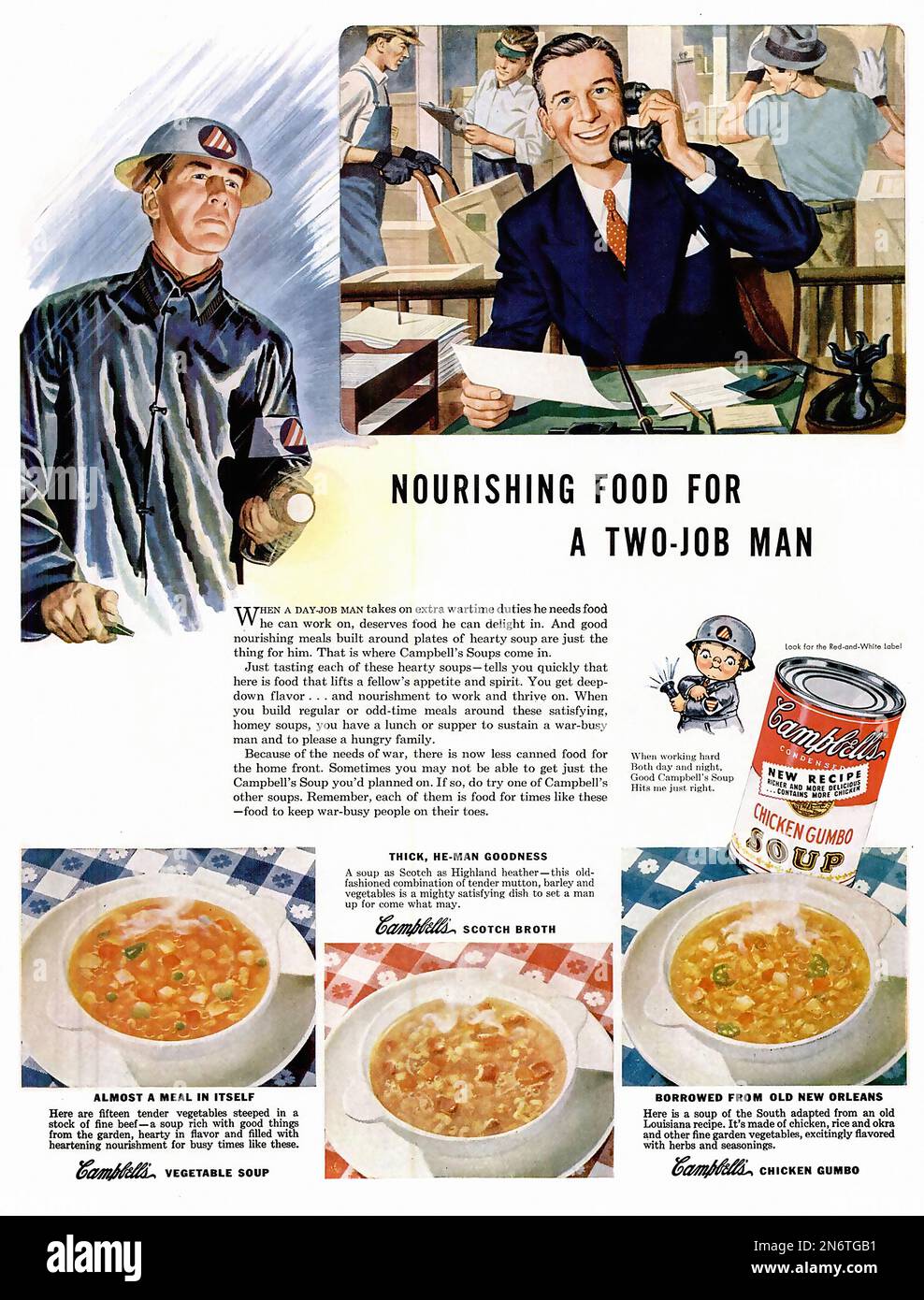 1943 - Campbells soup - American (U.S.) advertising during World War II ...