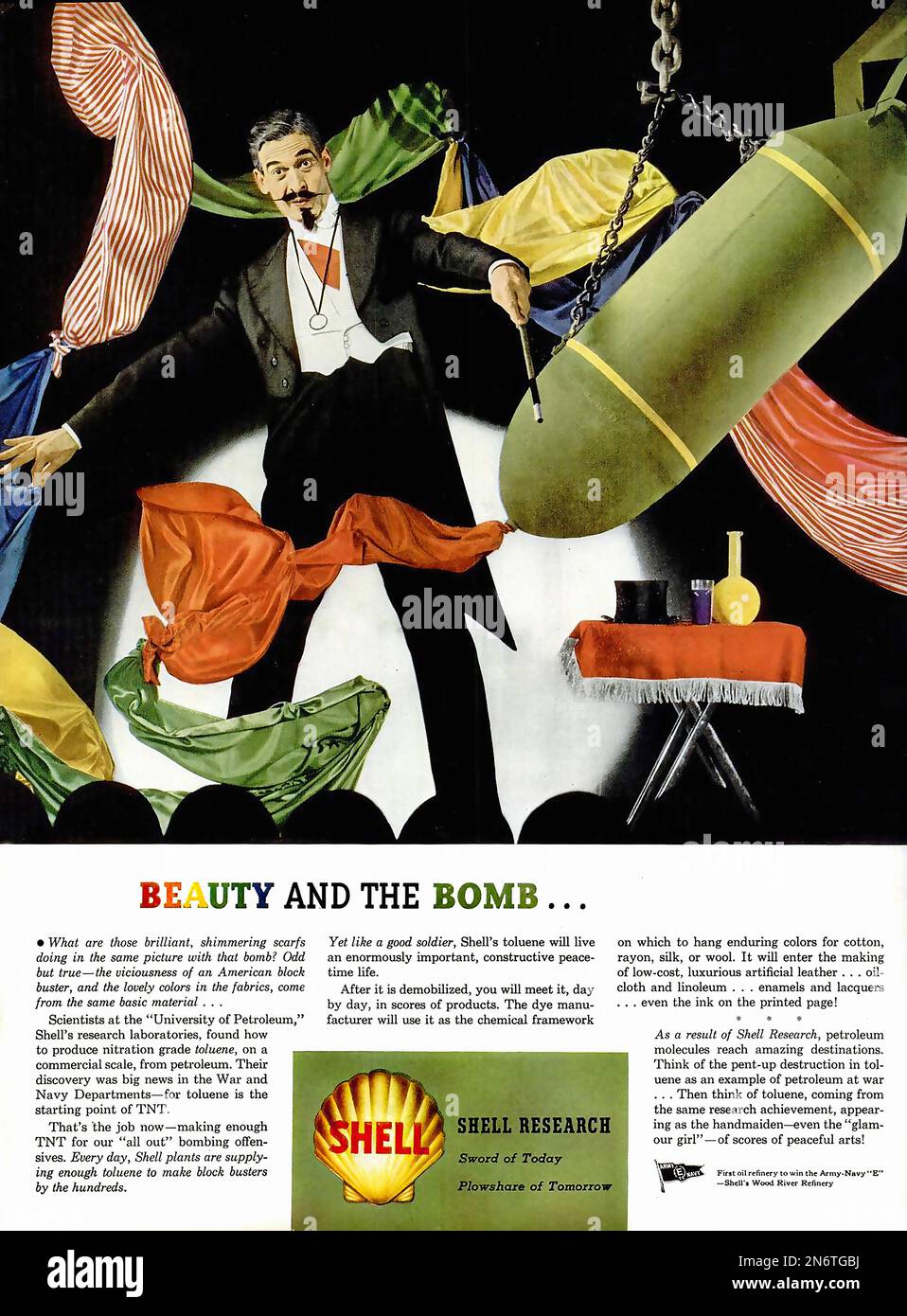 1944 - beauty and the bomb Shell - American (U.S.) advertising during ...