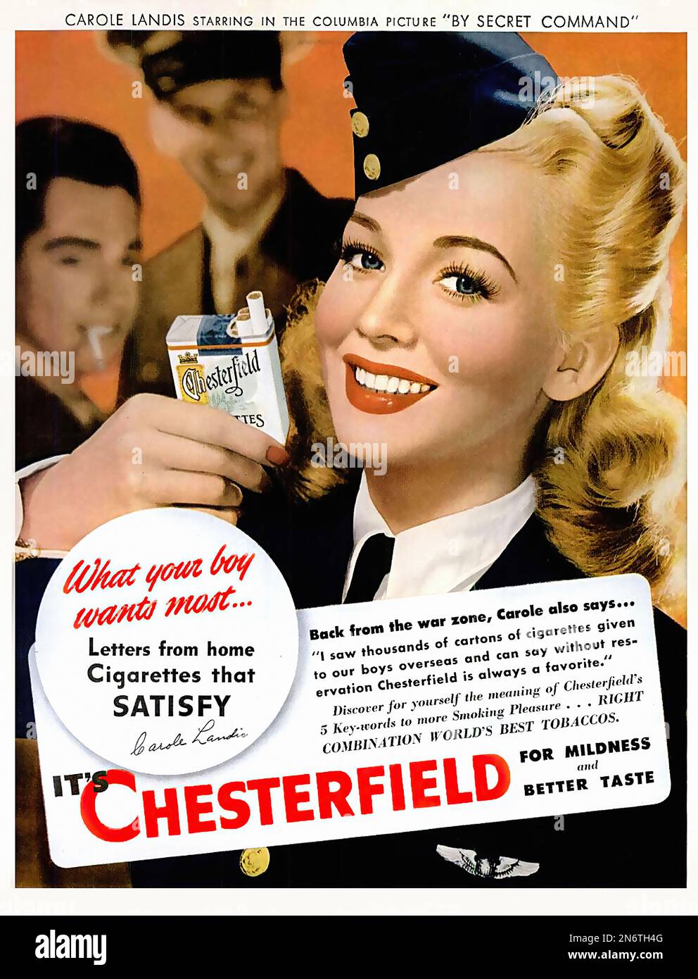 1944 - Chesterfield - American (U.S.) advertising during World War II ...