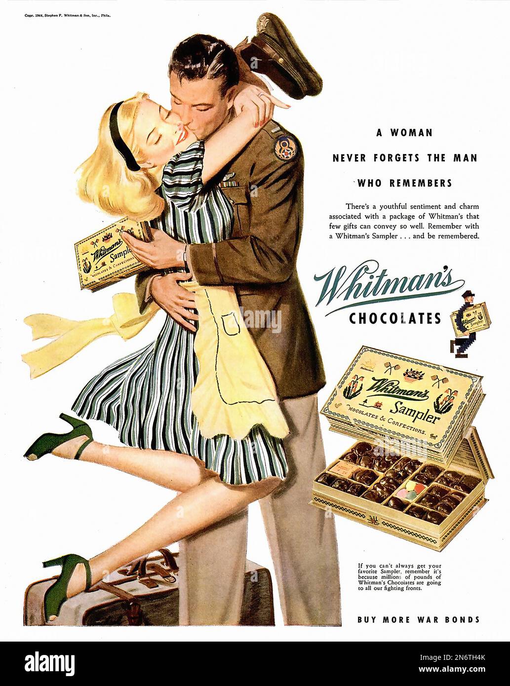 1944 Whitman's Chocolates - American (U.S.) advertising during World ...