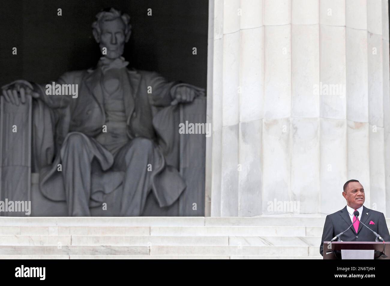 Bahamian Prime Minister Perry Christie speaks at the 50th Anniversary ...