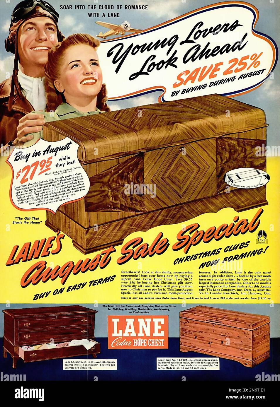 1941 - Lane Cedar - American (U.S.) advertising during World War II ...