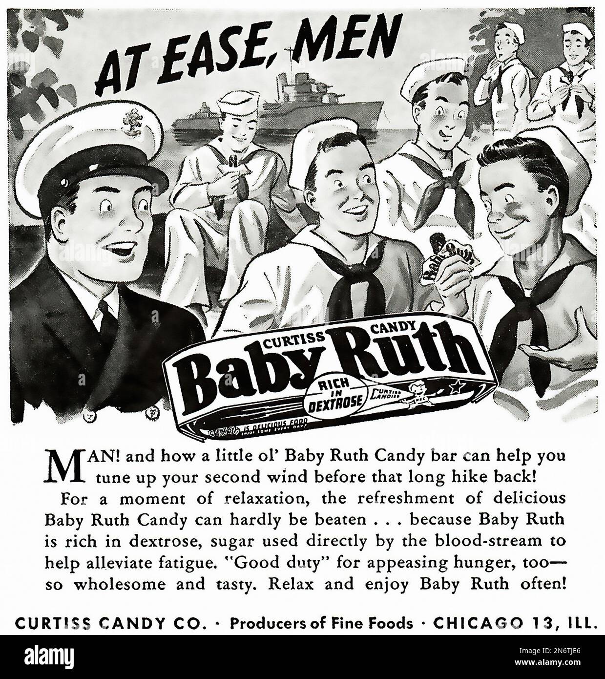 Baby Ruth - American (U.S.) advertising during World War II Stock Photo ...