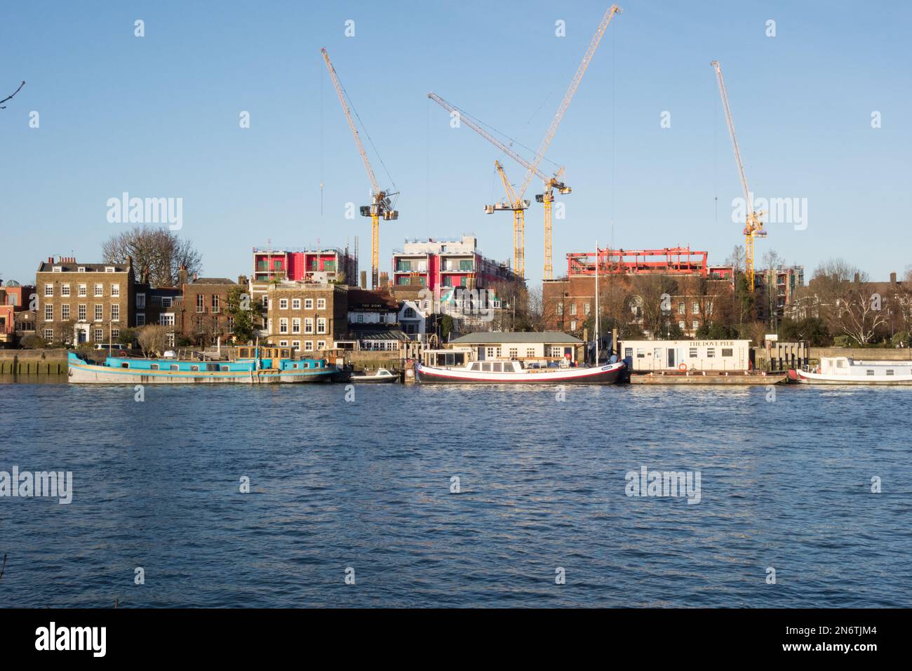 The Dove Public House in Hammersmith surrounded by Hammersmith Town ...