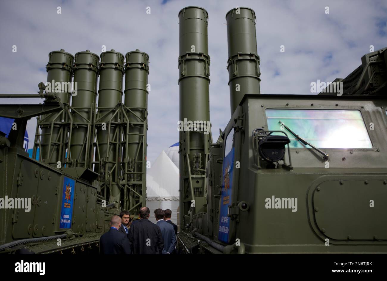Russian air defense system missile system Antey 2500, or S-300 VM, is ...