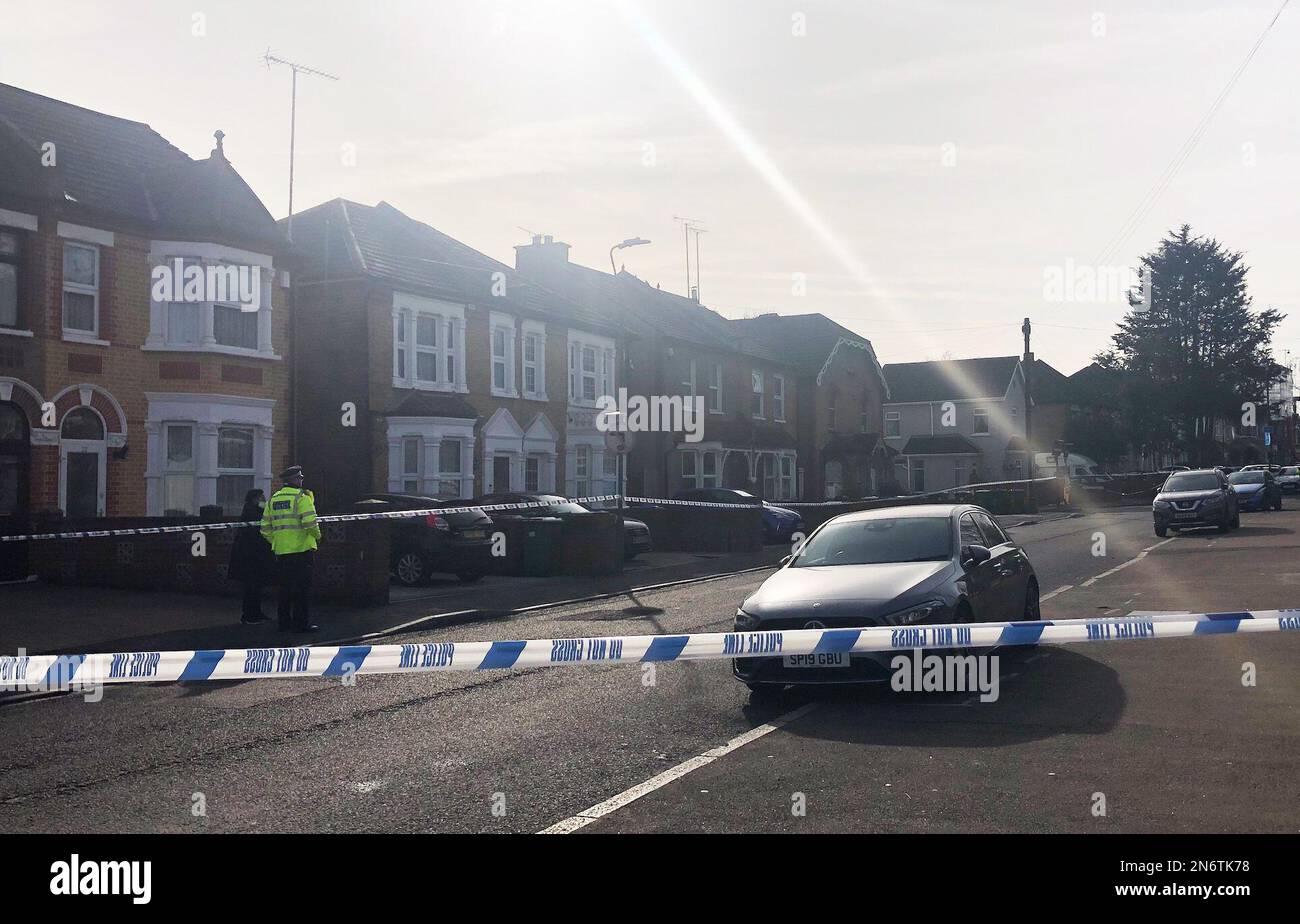 Where man was found with gunshot wound after police hi-res stock ...