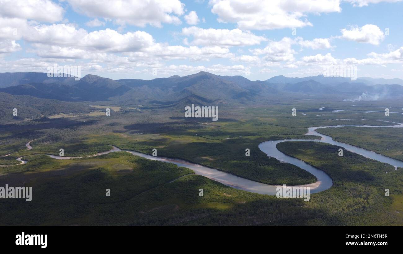 Aerial hinchinbrook channel hi-res stock photography and images - Alamy