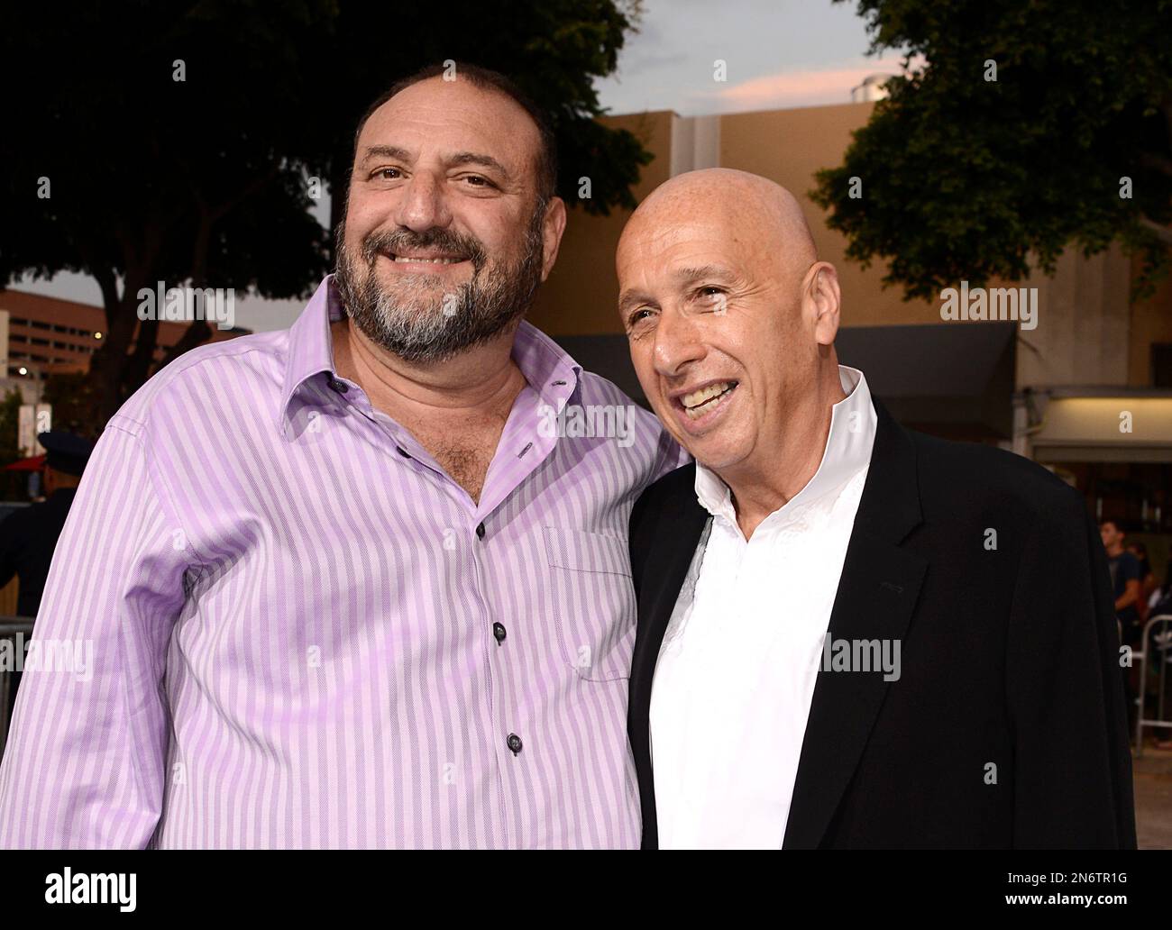 From left to right, producers Joel Silver and Alan Zeman arrive on the ...