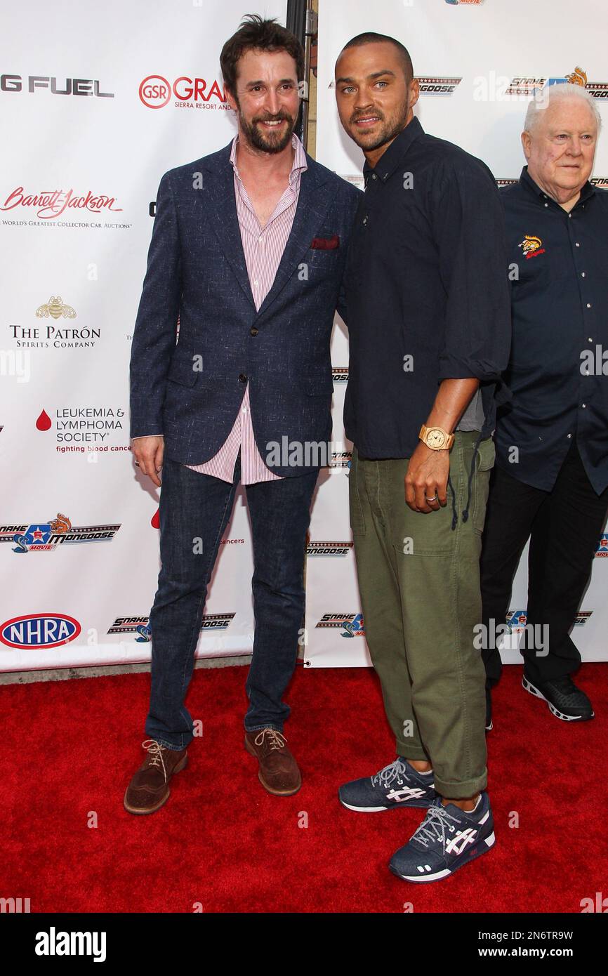 From left, actors Noah Wyle and Jesse Williams arrive at the premiere ...