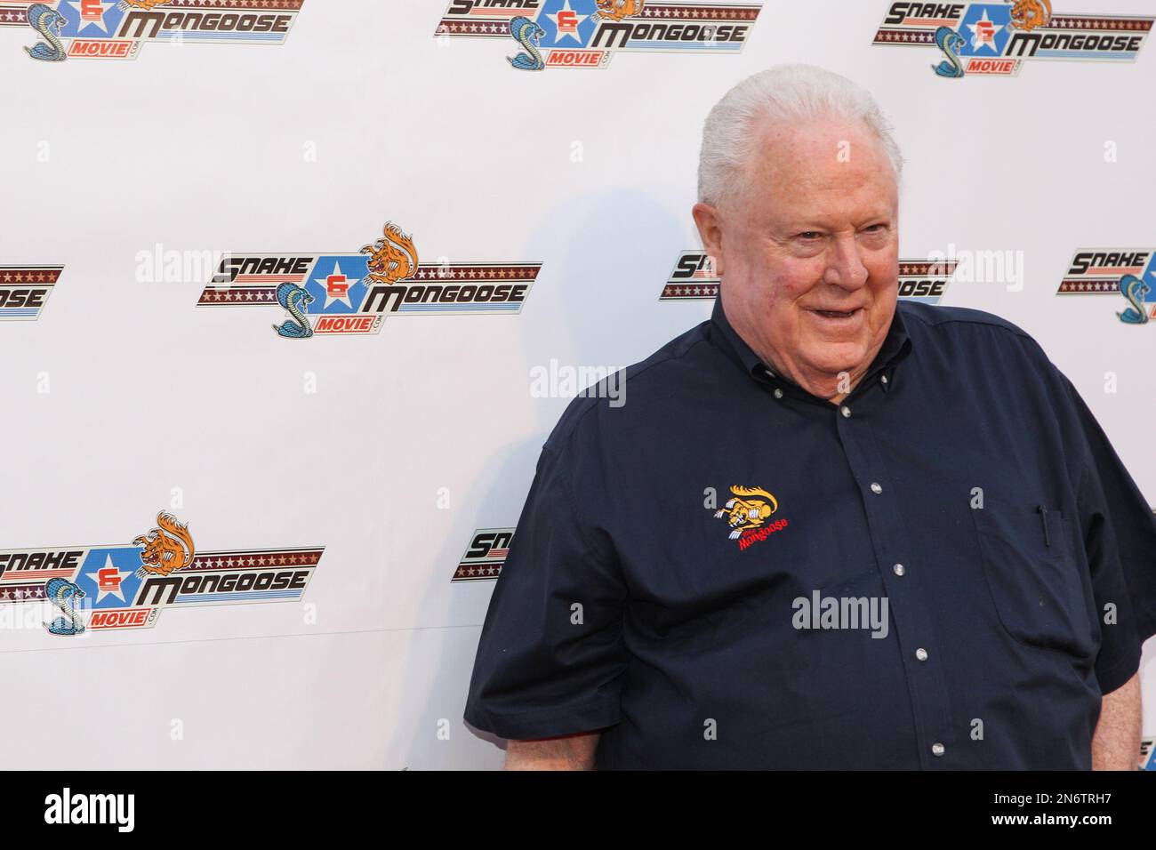 Drag racer Tom "The Mongoose" McEwen arrives at the premiere of "Snake ...