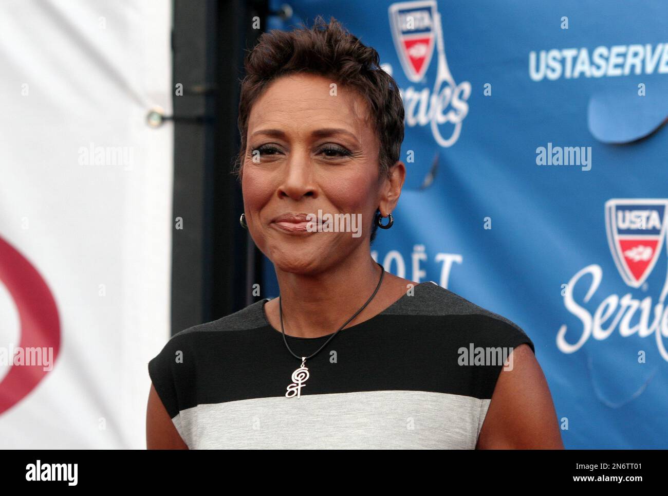 News anchor Robin Roberts attends the USTA 13th Annual Opening Night ...