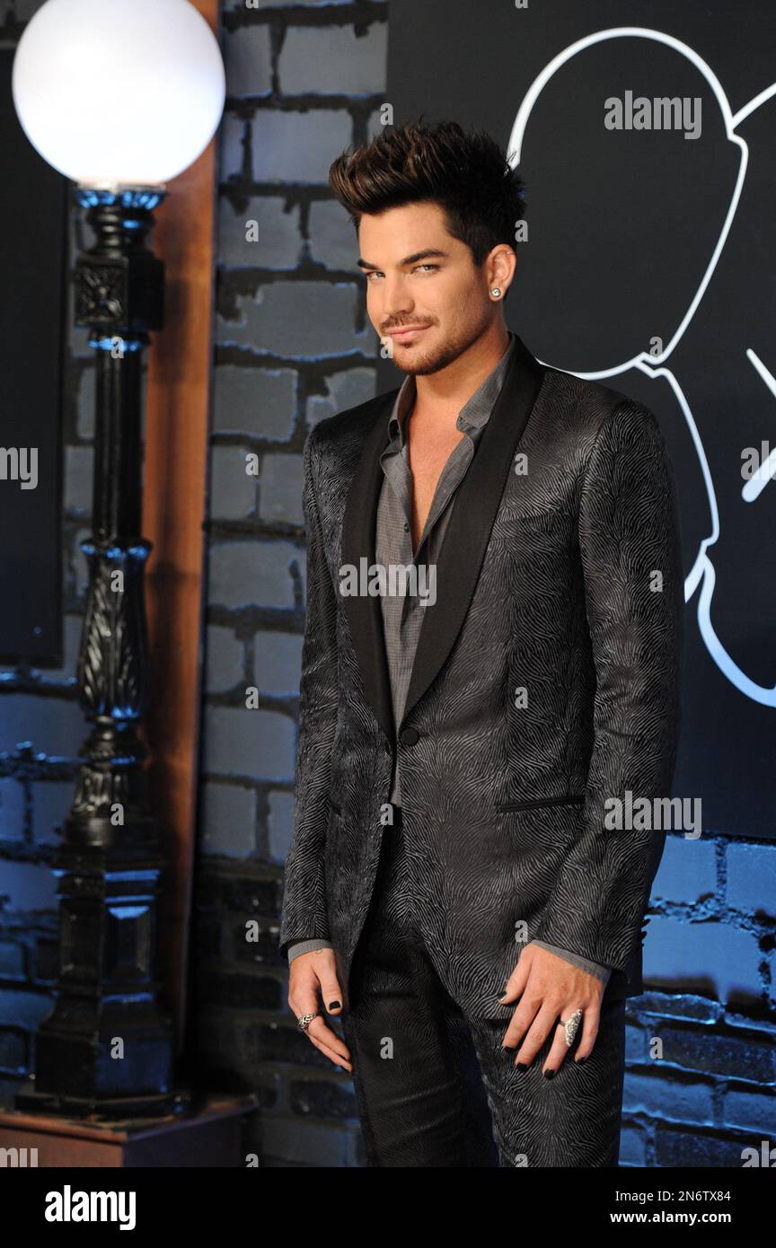 Singer Adam Lambert arrives at the MTV Video Music Awards on Sunday ...