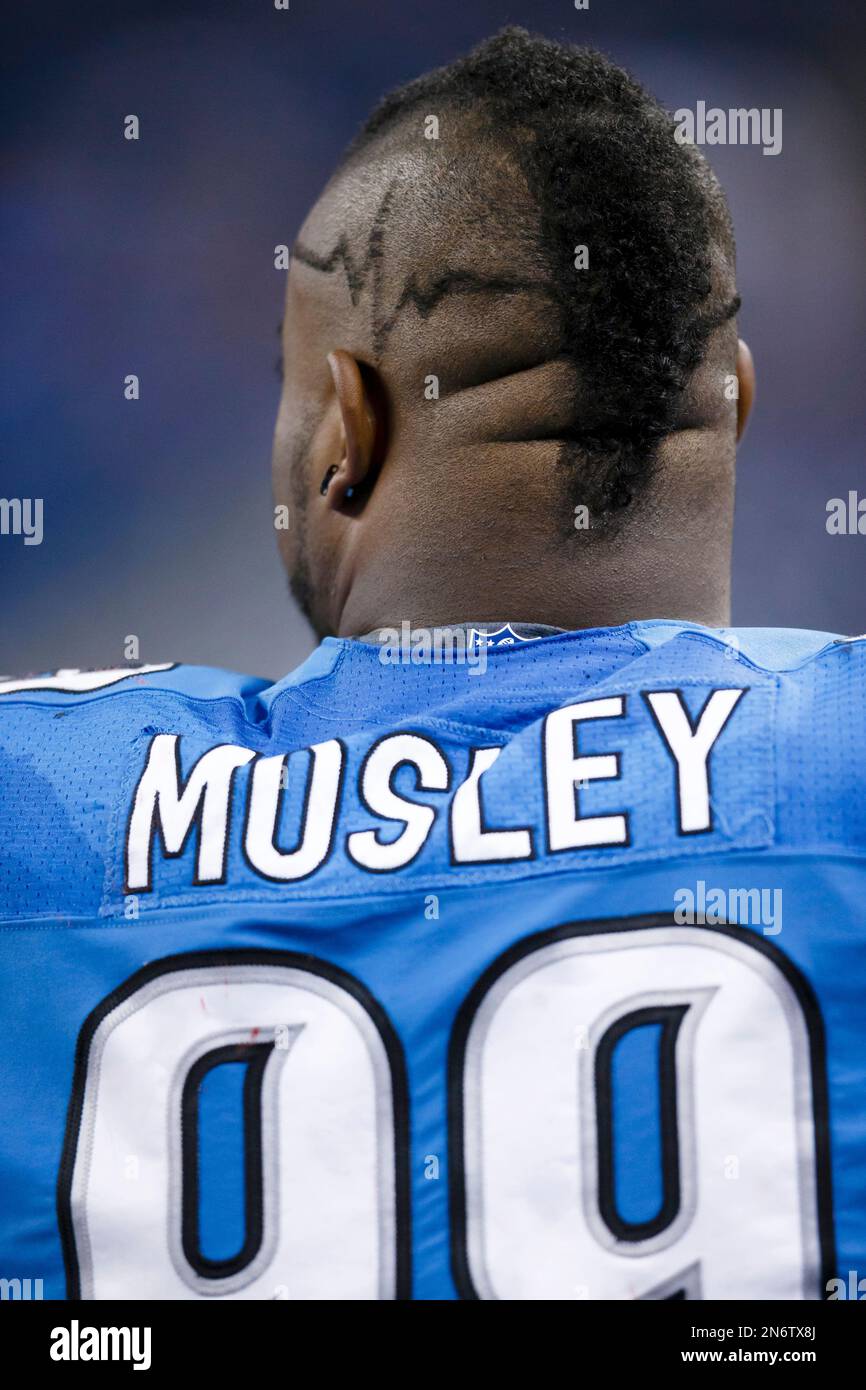 Detroit Lions defensive tackle C.J. Mosley on the sideline against the ...