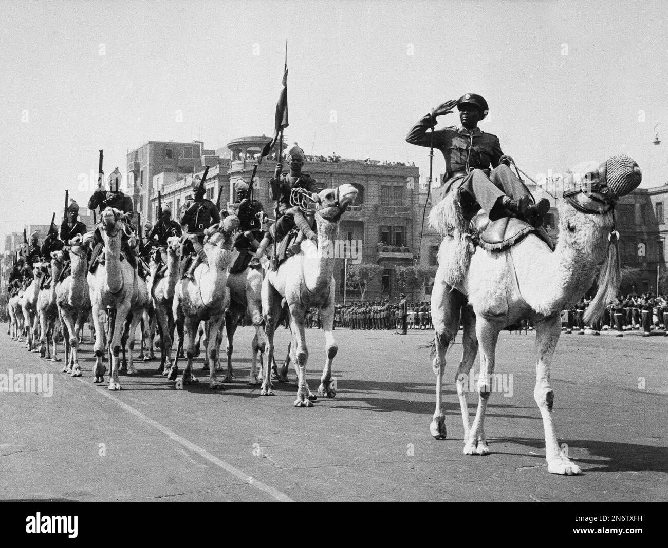 King Saud of Saudi Arabia arrived in Cairo, Egypt, on a four-day visit ...
