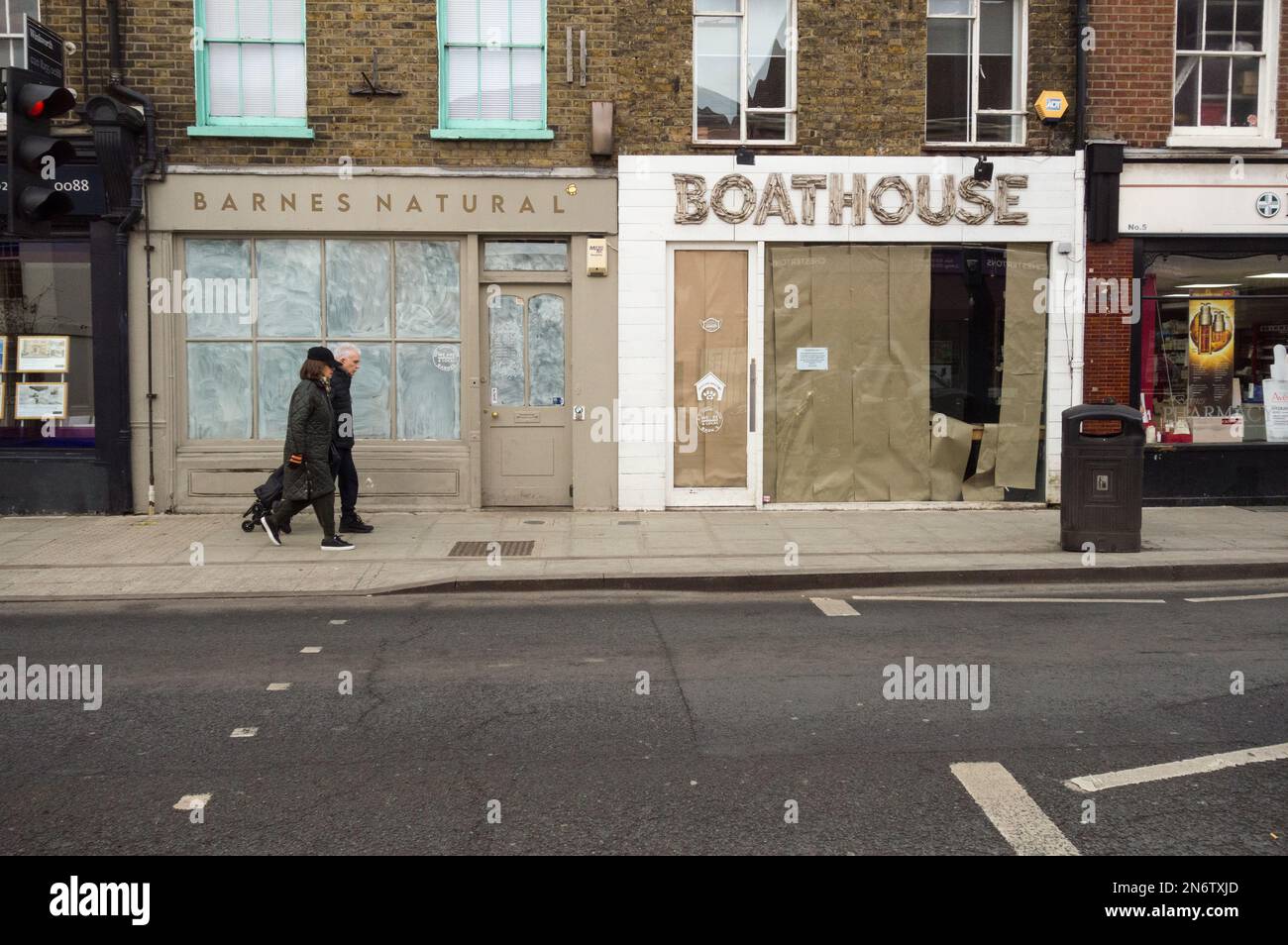 Shop closures on Barnes High Street, Barnes, London, SW13, England, UK ...
