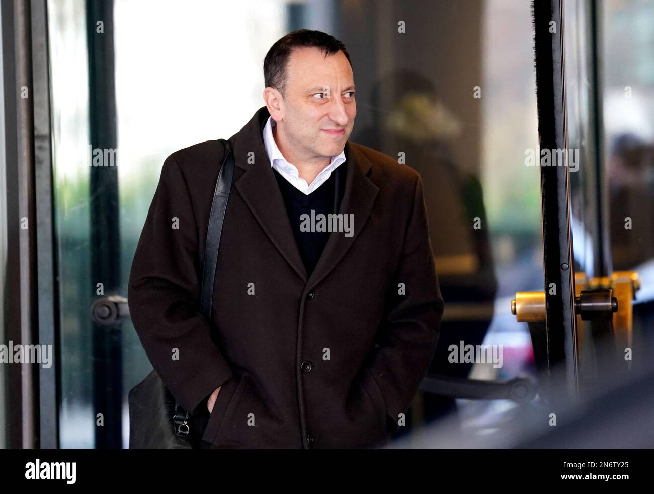 Brighton and Hove Albion owner and chairman Tony Bloom leaves the Hyatt ...