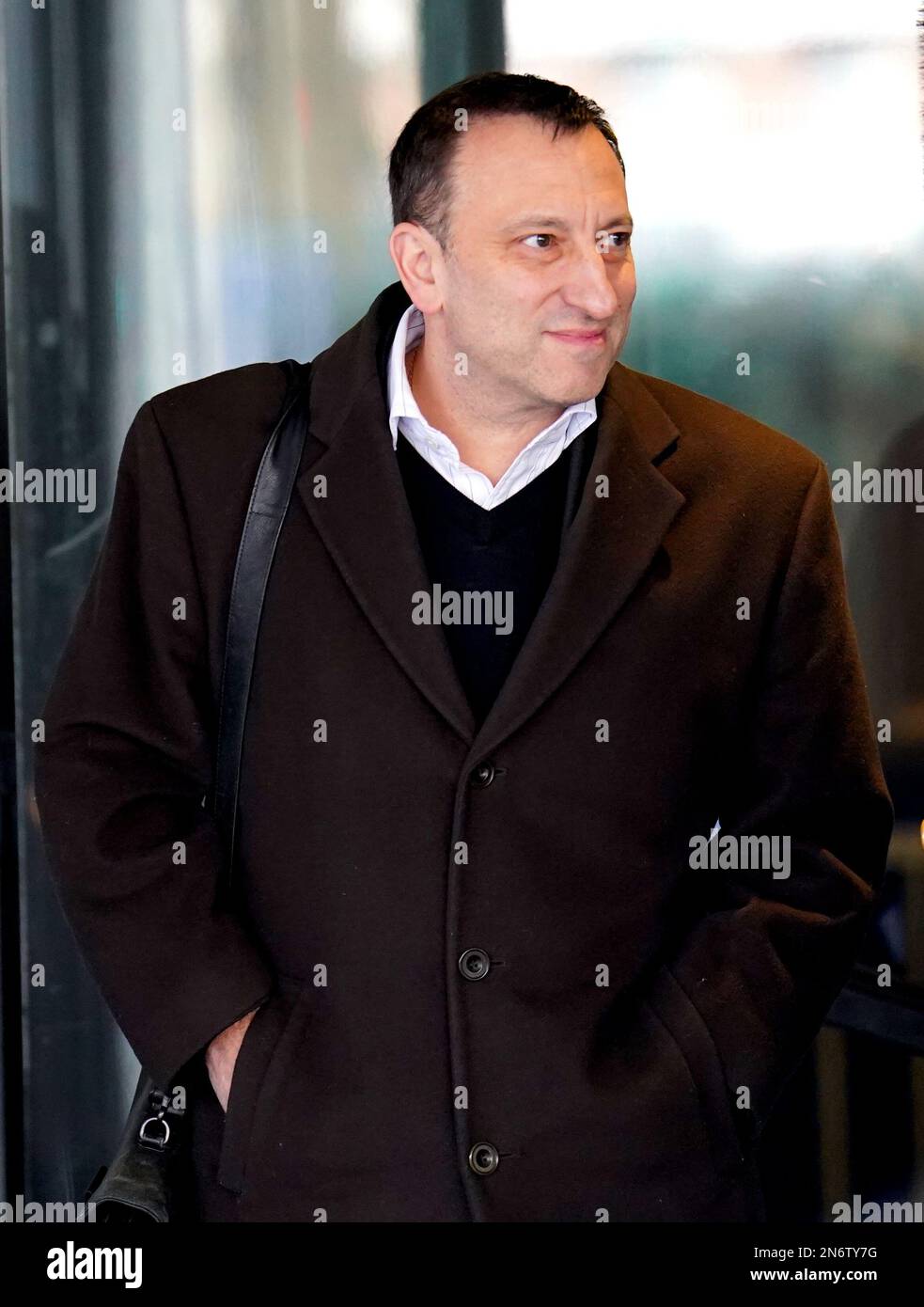 Brighton and Hove Albion owner and chairman Tony Bloom leaves the Hyatt ...