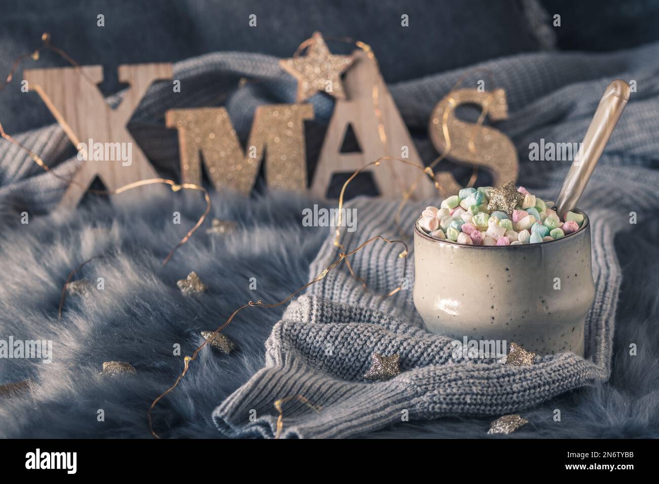 Word xmas in wooden capital letters, uppercase, and different christmas ...