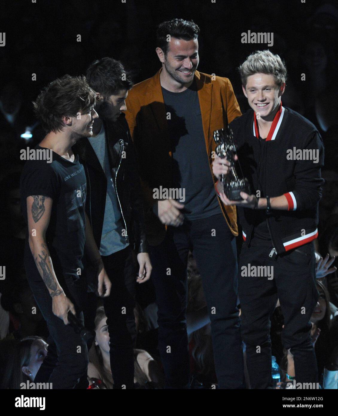 Musical group One Direction accepts the award for song of the summer at ...