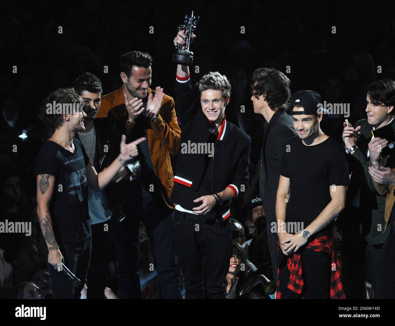 Musical group One Direction accepts the award for song of the summer at ...