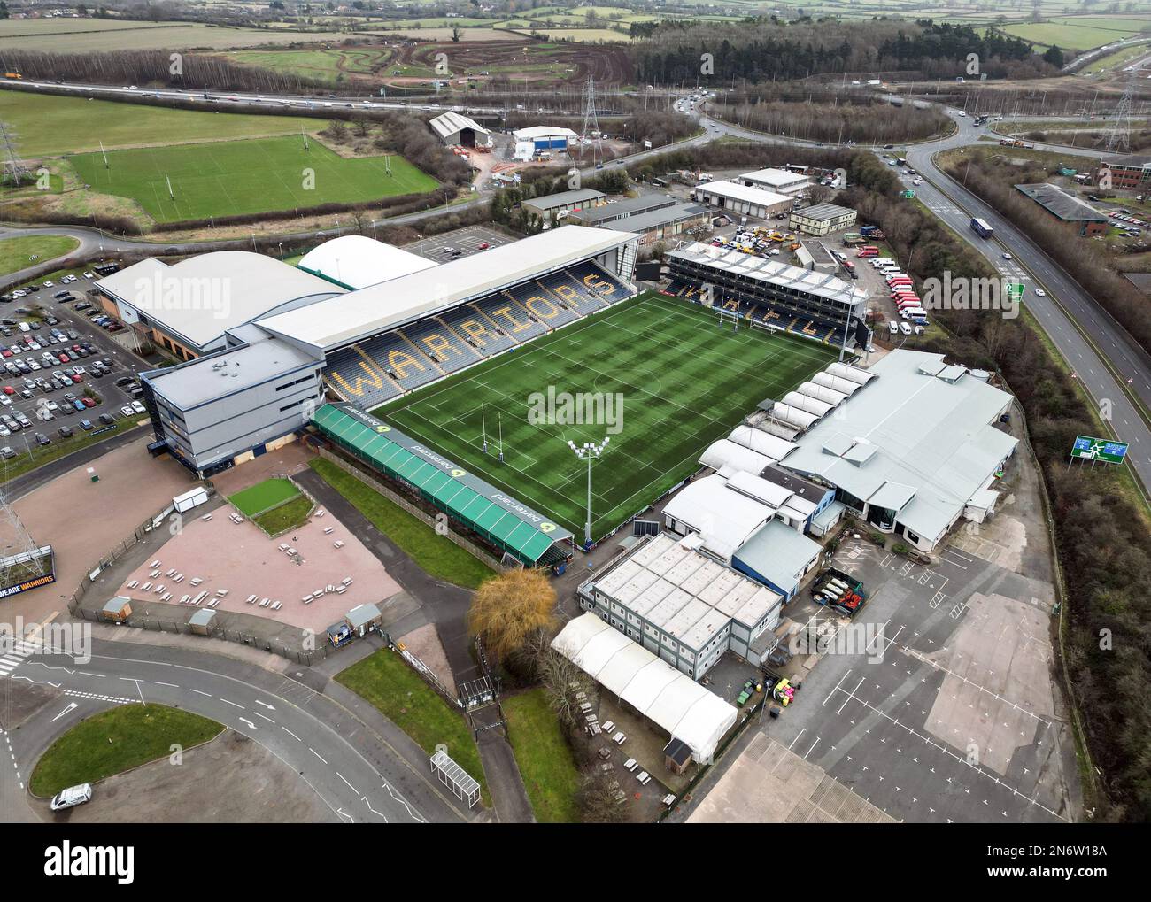 A general view of the Sixways Stadium in Worcester. Worcester are to be ...