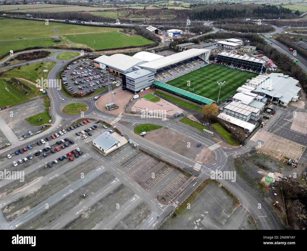 A general view of the Sixways Stadium in Worcester. Worcester are to be ...