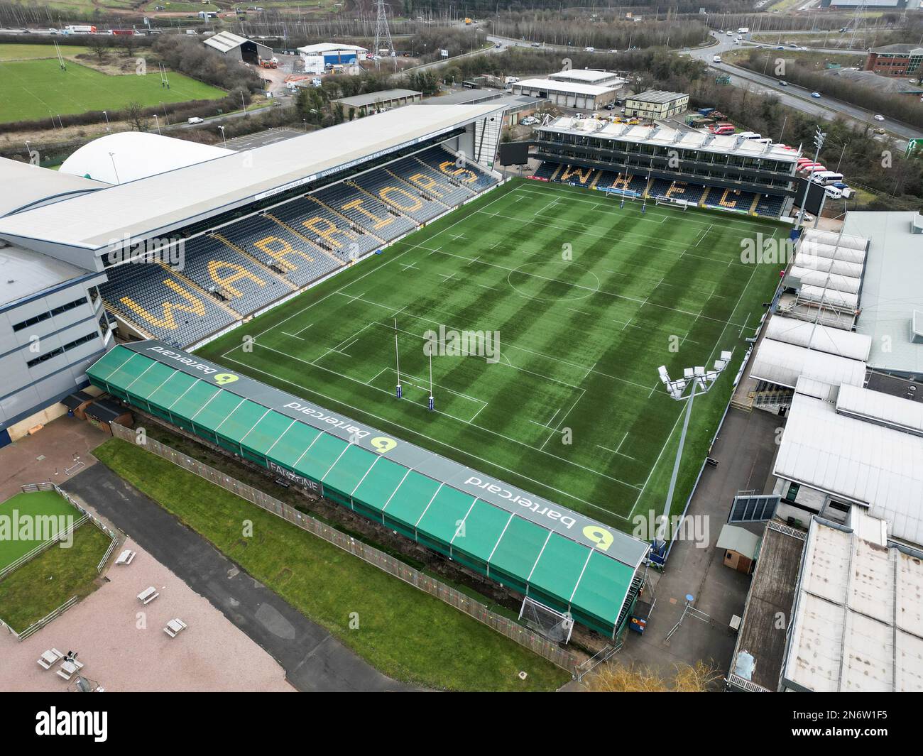 A general view of the Sixways Stadium in Worcester. Worcester are to be ...