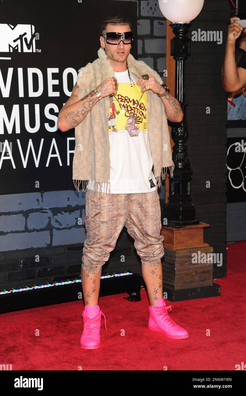 Riff Raff arrives at the MTV Video Music Awards on Sunday, Aug. 25 ...