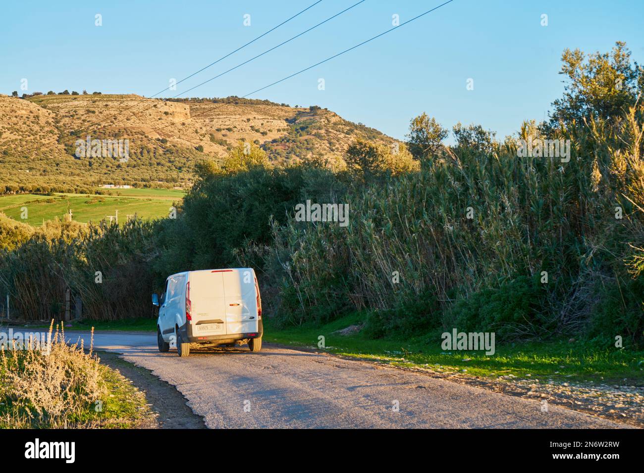 A van in a Moroccan rural place Stock Photo - Alamy