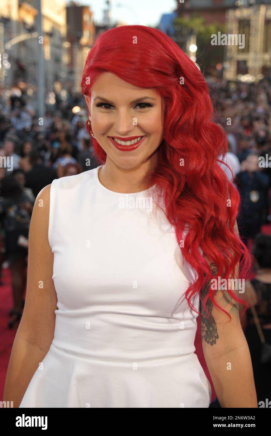 Carly Aquilino arrives at the MTV Video Music Awards at Barclays Center ...