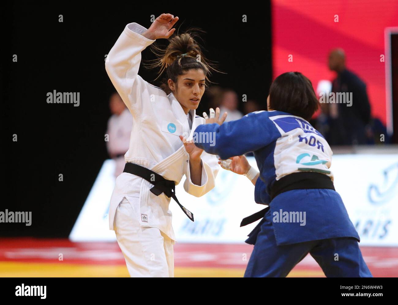 Shrine Boukli of France and LEE HYEKYEONG of REPUBLIC KOREA during the ...