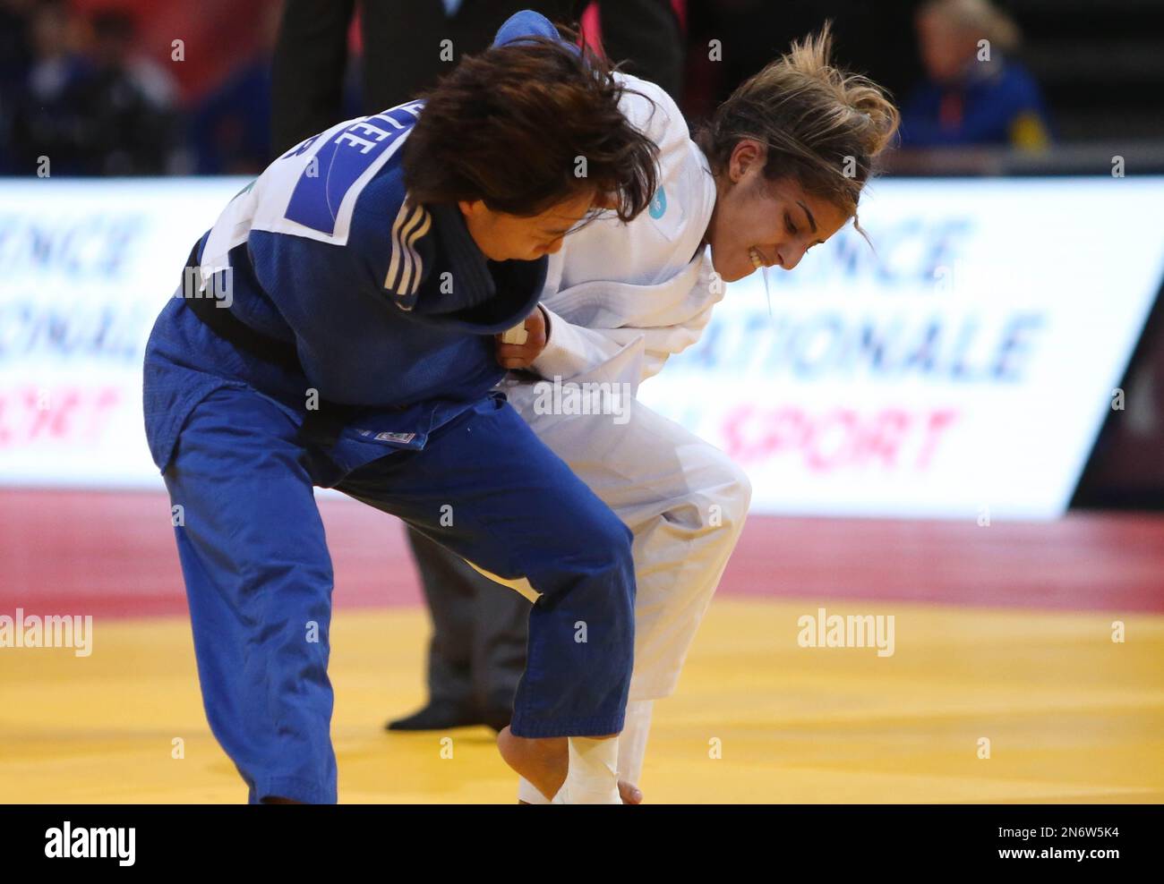 Shrine Boukli of France and LEE HYEKYEONG of REPUBLIC KOREA during the ...