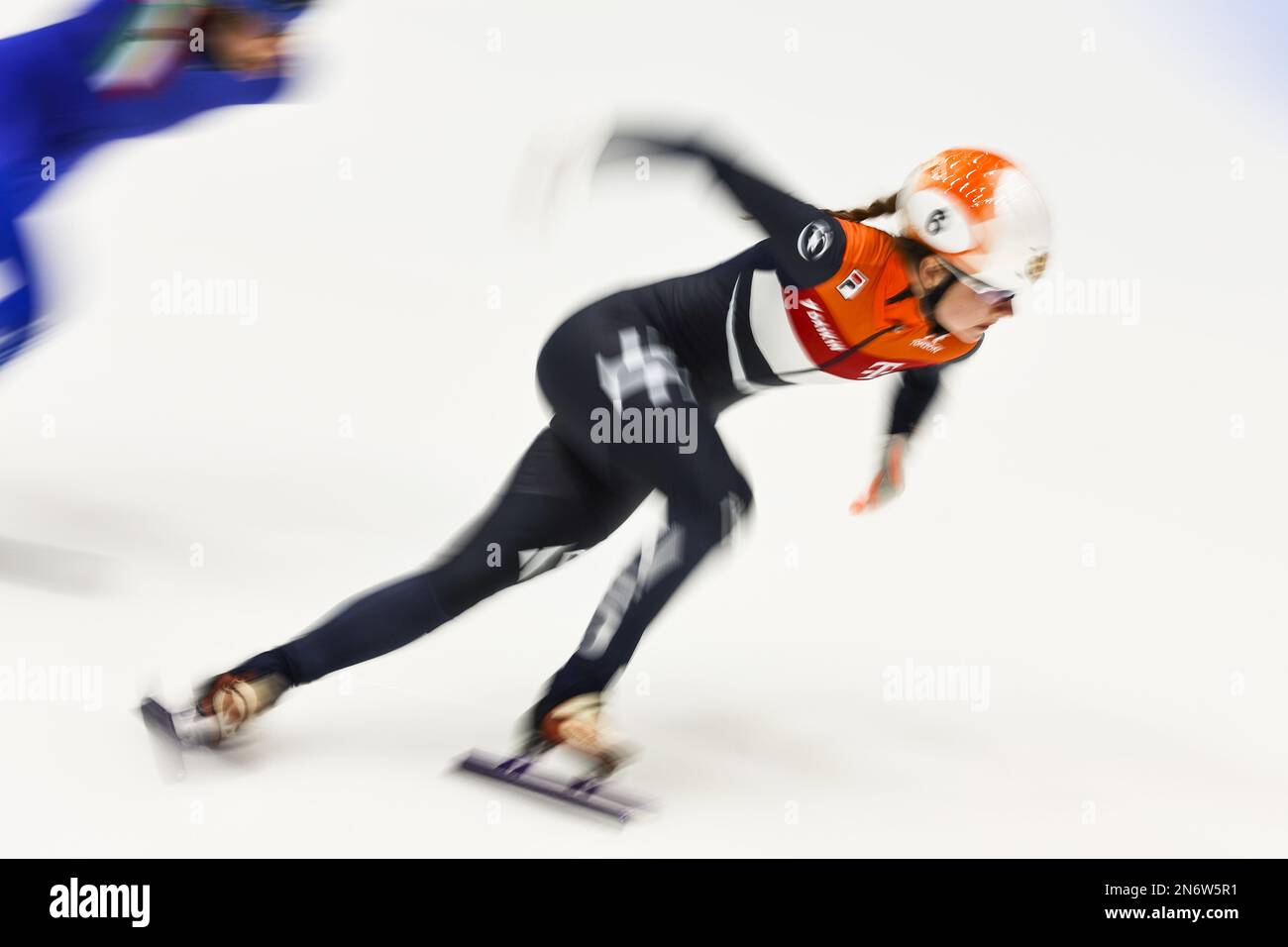 DORDRECHT - 10/02/2023, Yara van Kerkhof (NED) in action in the 500 ...