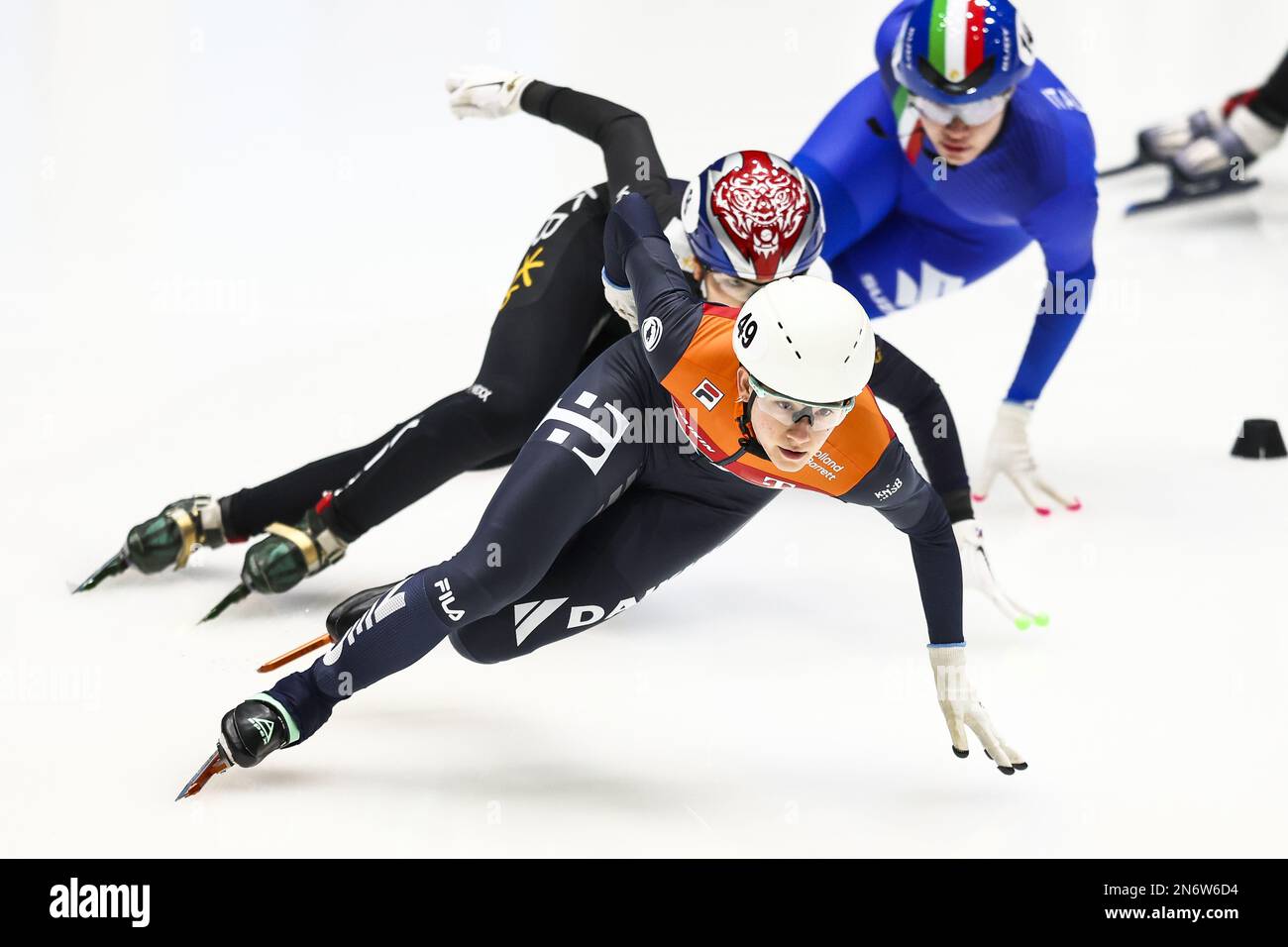 DORDRECHT - 10/02/2023, Selma Poutsma (NED) in action in the 500 meter ...