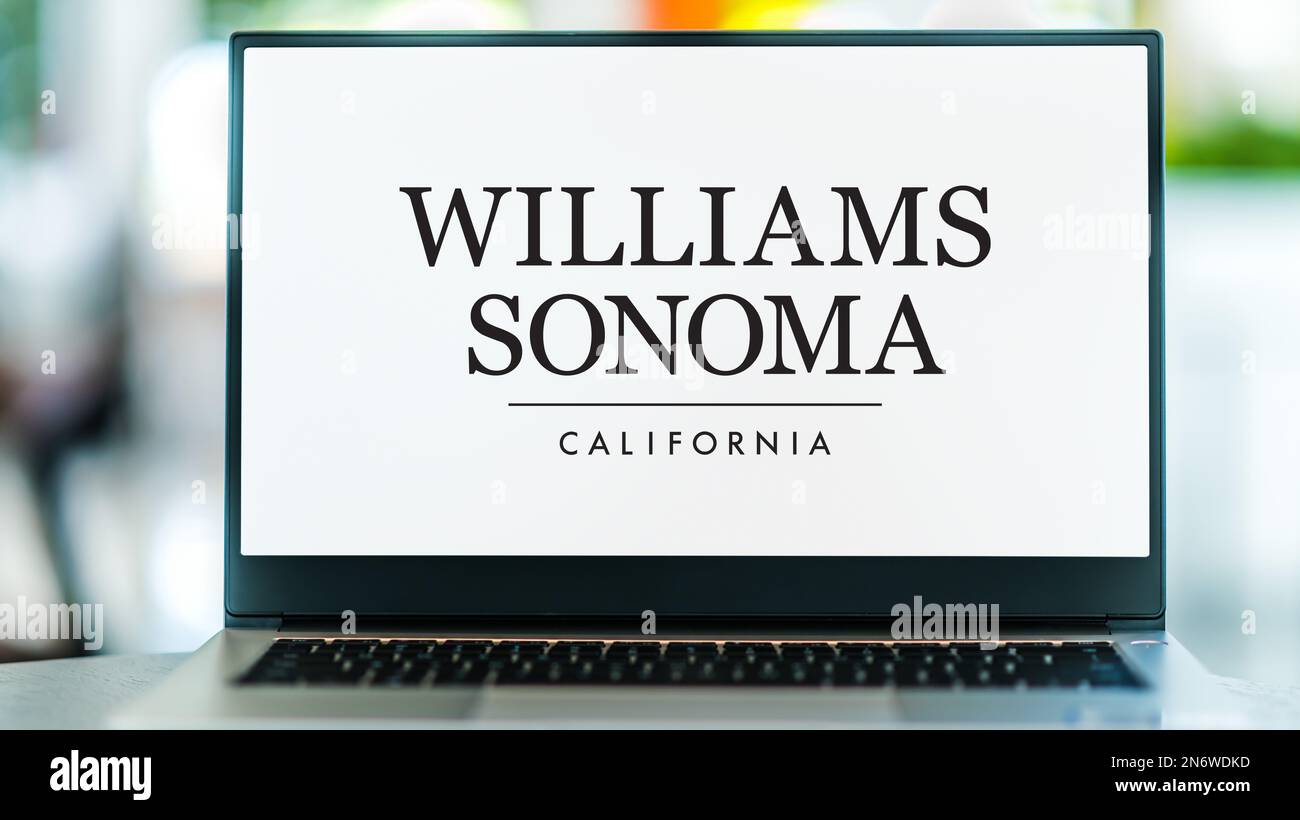 POZNAN, POL - NOV 22, 2022: Laptop computer displaying logo of Williams ...