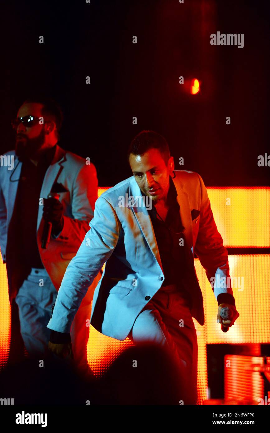 Howie Dorough of Backstreet Boys performing at Chastain Park ...