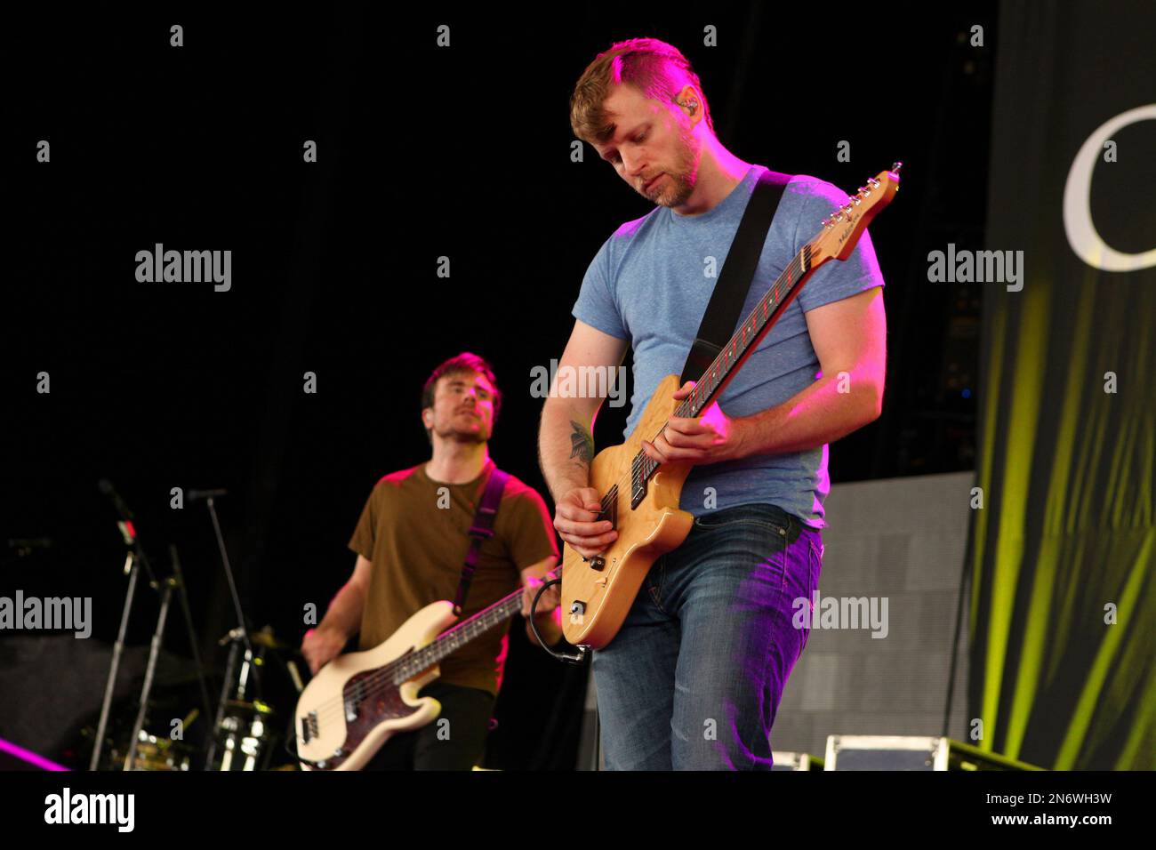 Nick Beard and Brendan Ekstrom of Circa Survive perform during the ...