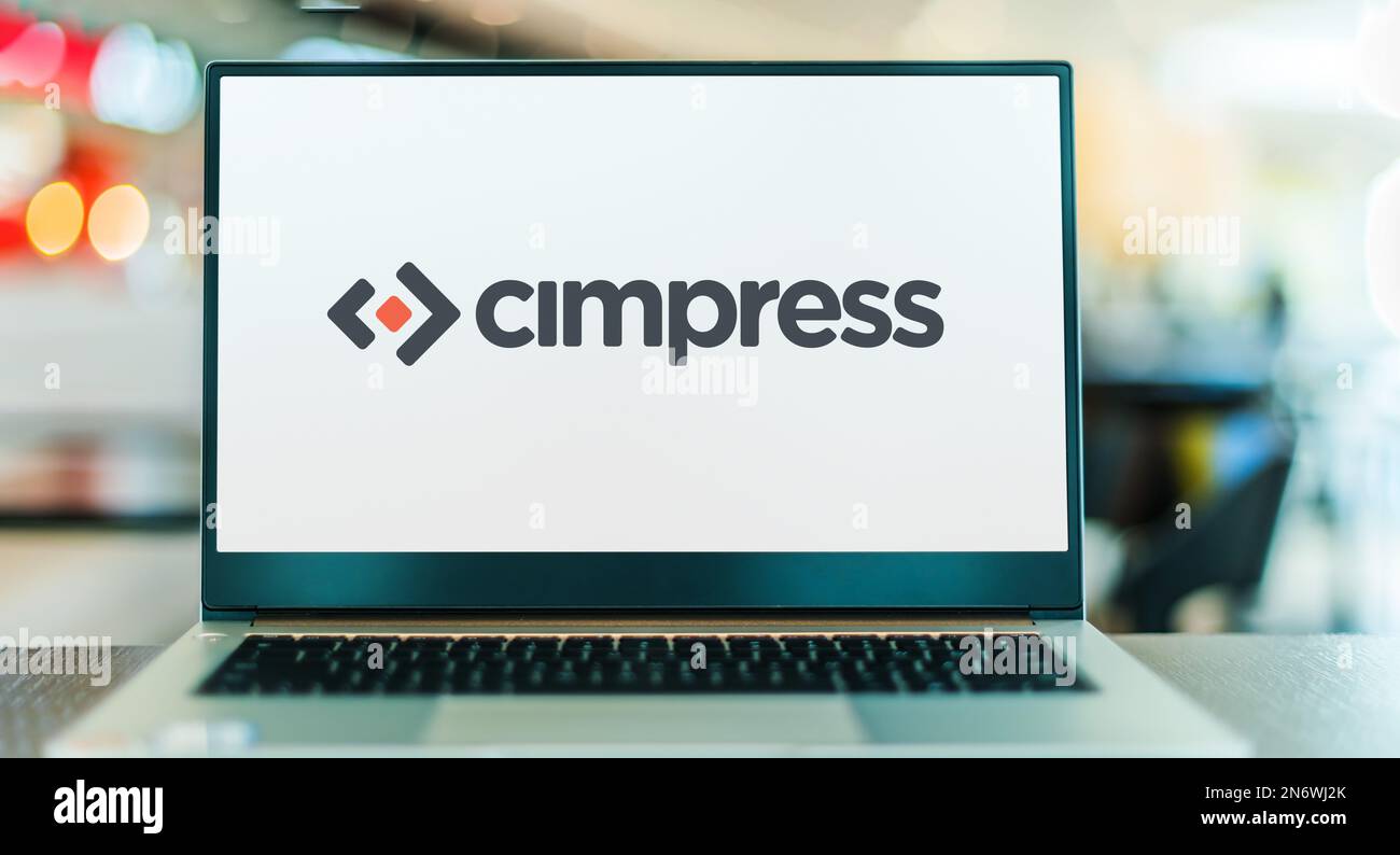 POZNAN, POL - DEC 28, 2022: Laptop computer displaying logo of Cimpress company Stock Photo - Alamy