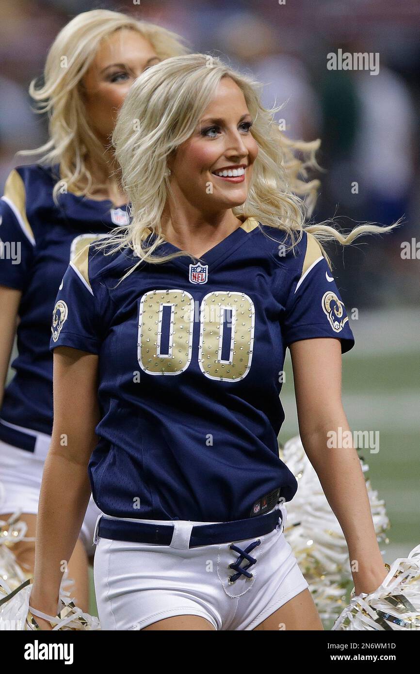 St. Louis Rams cheerleaders perform during the fourth quarter of an NFL ...