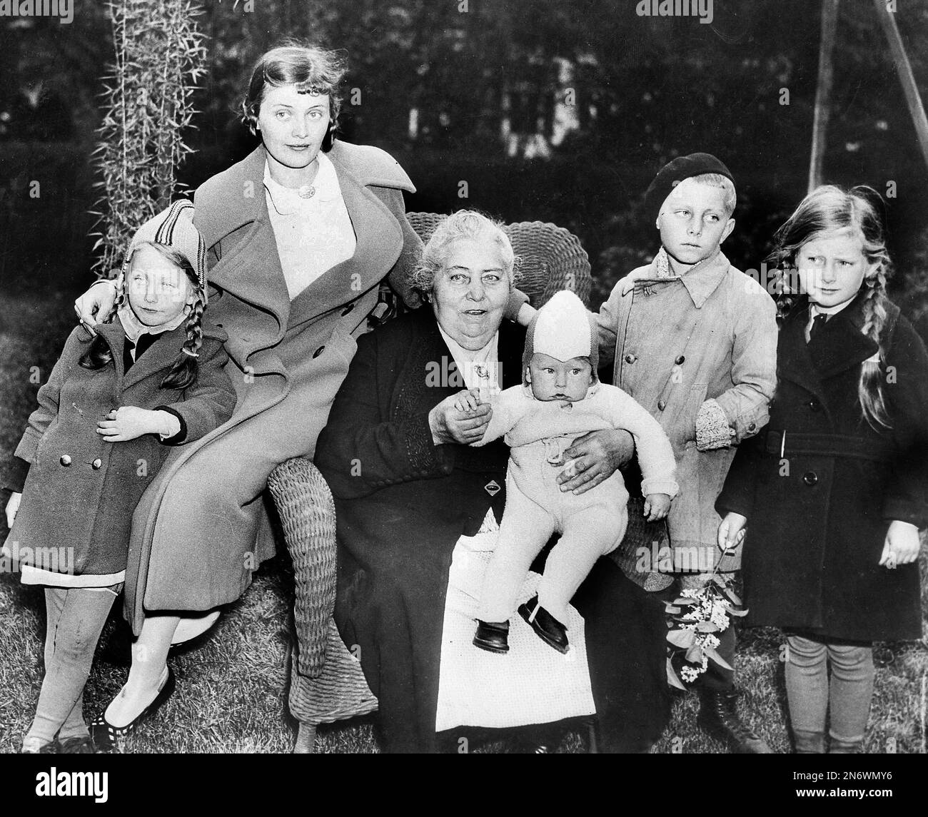 Emma Bergdoll, center, is shown with her daughter-in-law Berta and ...