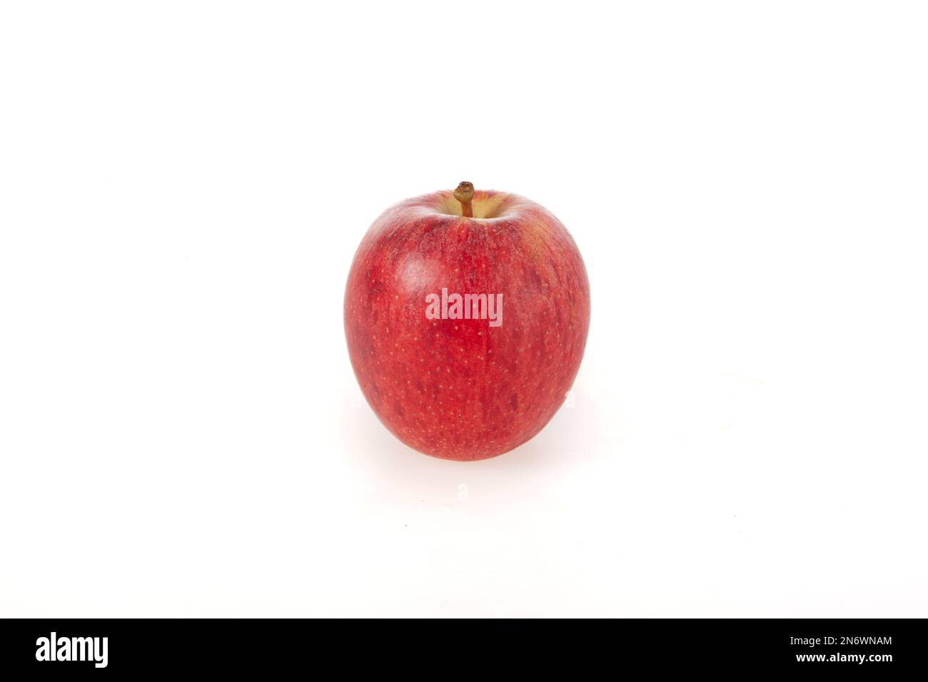 Whole red apple isolated on white background Stock Photo - Alamy