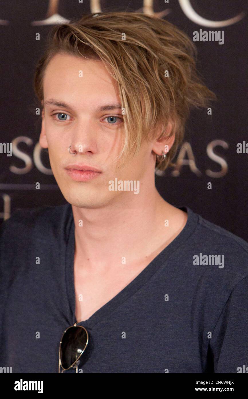 English actor Jamie Campbell Bower poses during the photocall of ...