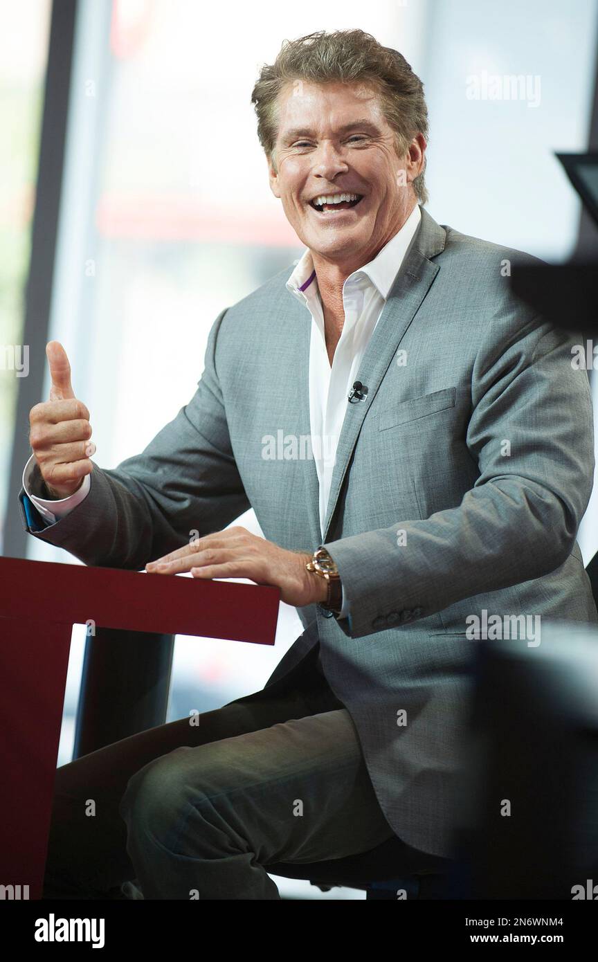 David Hasselhoff visits The Morning Show on Thursday, August 22, 2013 ...