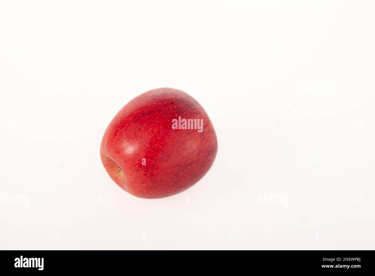 Whole red apple isolated on white background Stock Photo - Alamy