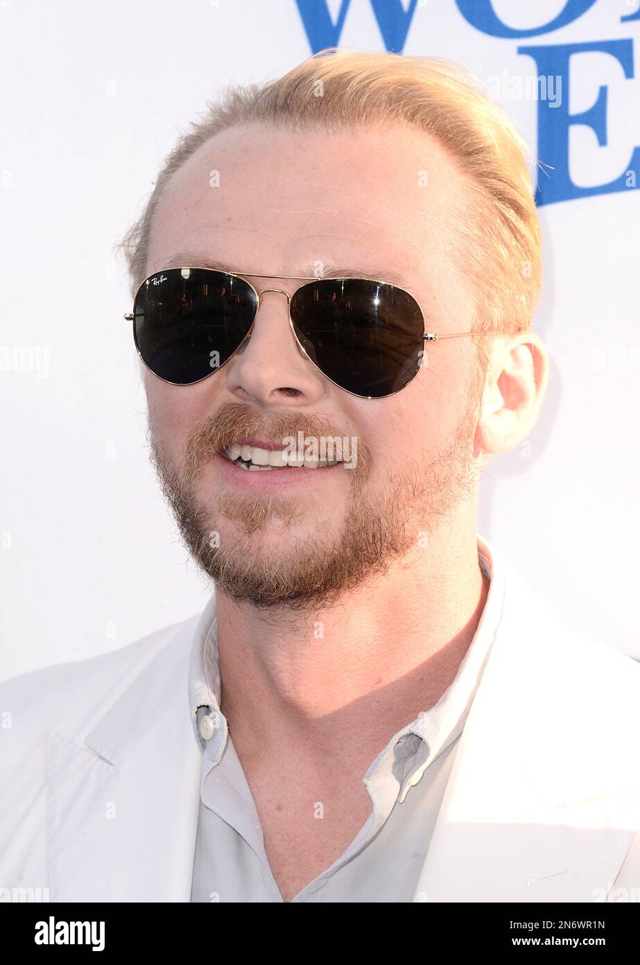 Actor Simon Pegg arrives at the premiere of the feature film "The World ...